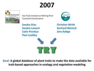 TRY - a global database of plant traits | PPTX