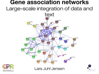 Gene association networks - Large-scale integration of data and text | PPT