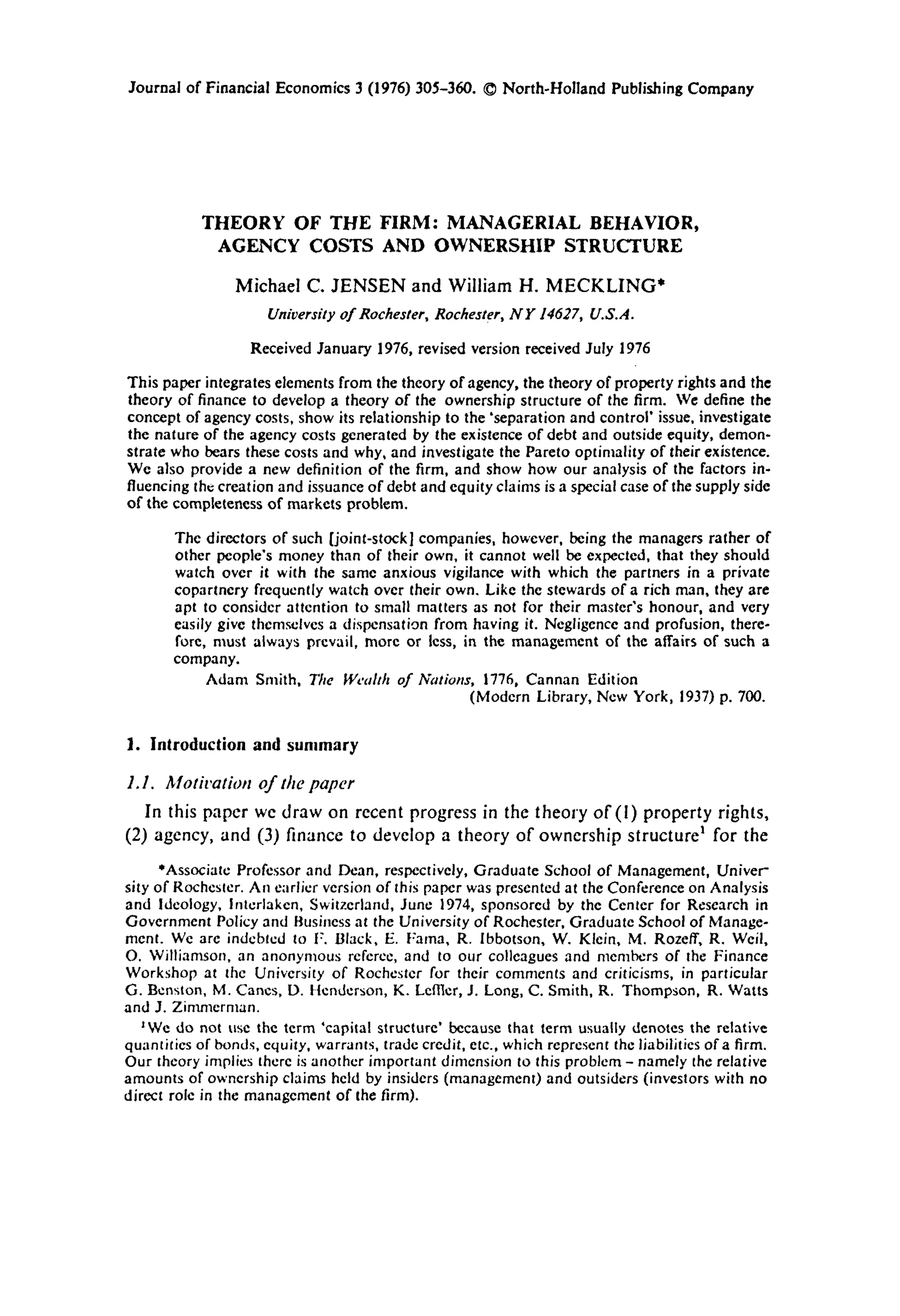 Jensen dan Meckling 1978.pdf