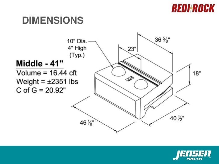 Redi Rock Walls Cad Drawings Construction Details