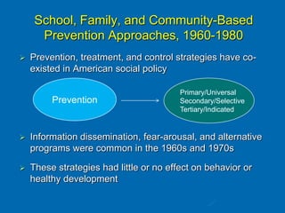 Promoting Healthy Child and Adolescent Development Prevention and the ...