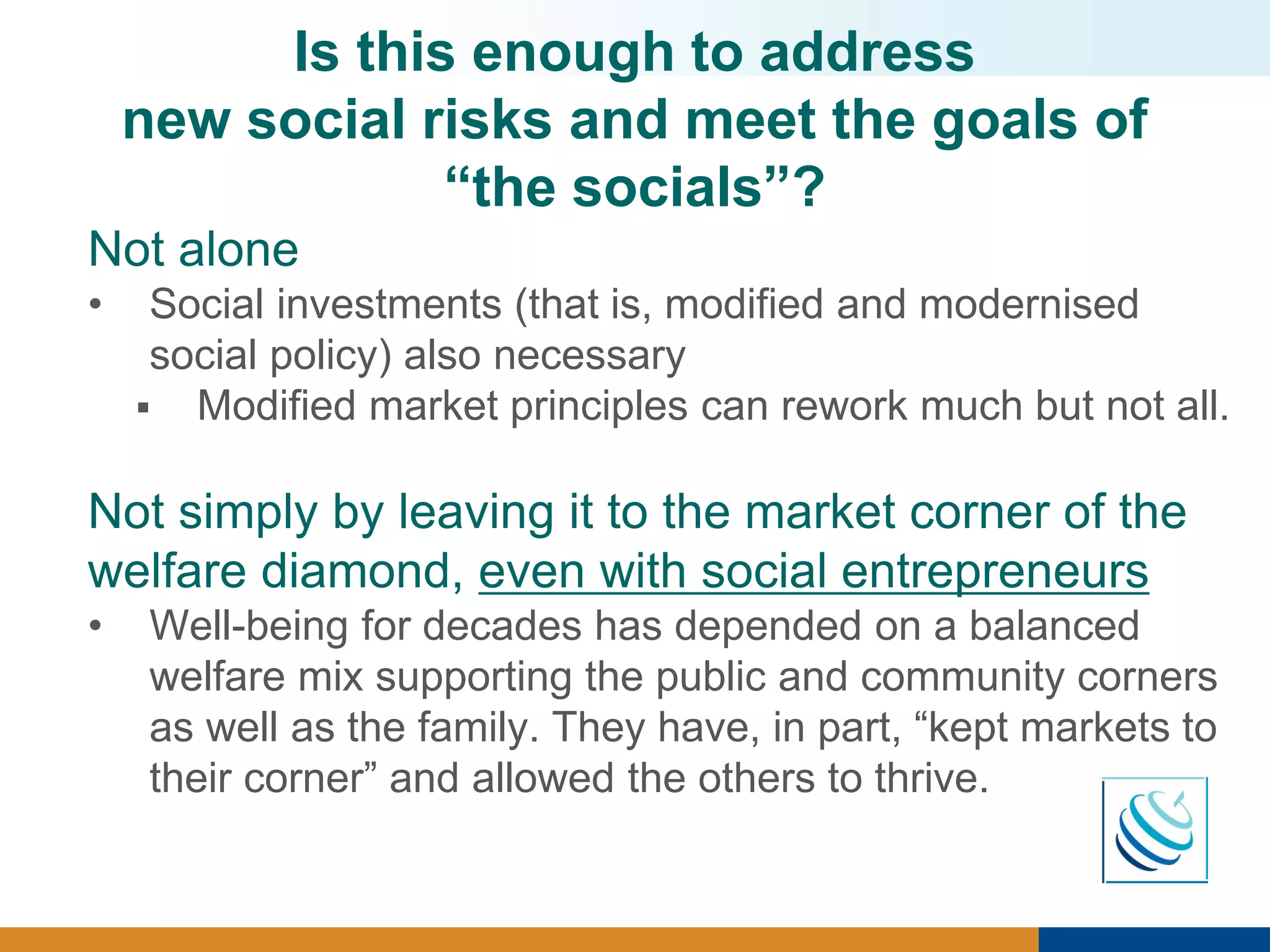 Social innovation: Redesigning the welfare diamond | PDF