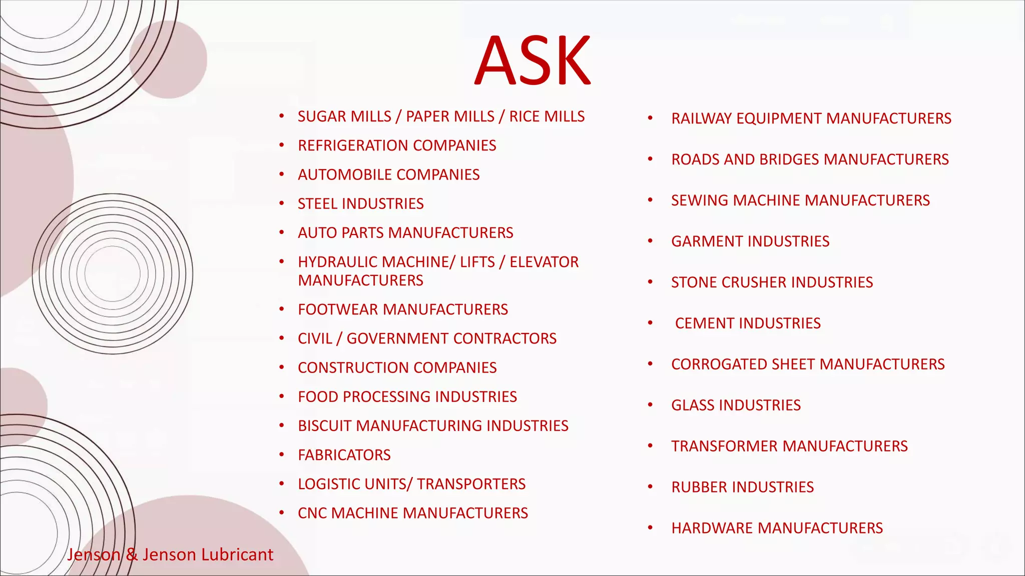 Jenson & Jenson Lubricant | PPT