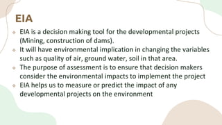 EIA for Major development projects - Mining projects | PDF