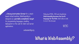 WebAssembly - what it is and how to get started | PPT