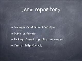 Jenv: Java Environment Manager | PPT