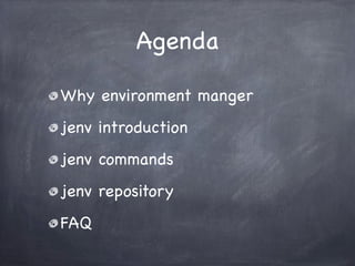 Jenv: Java Environment Manager | PPT