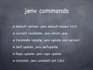 Jenv: Java Environment Manager | PPT