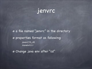 Jenv: Java Environment Manager | PPT