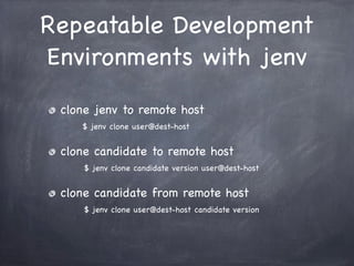 Jenv: Java Environment Manager | PPT