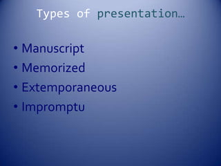 Presentation Skills | PPT