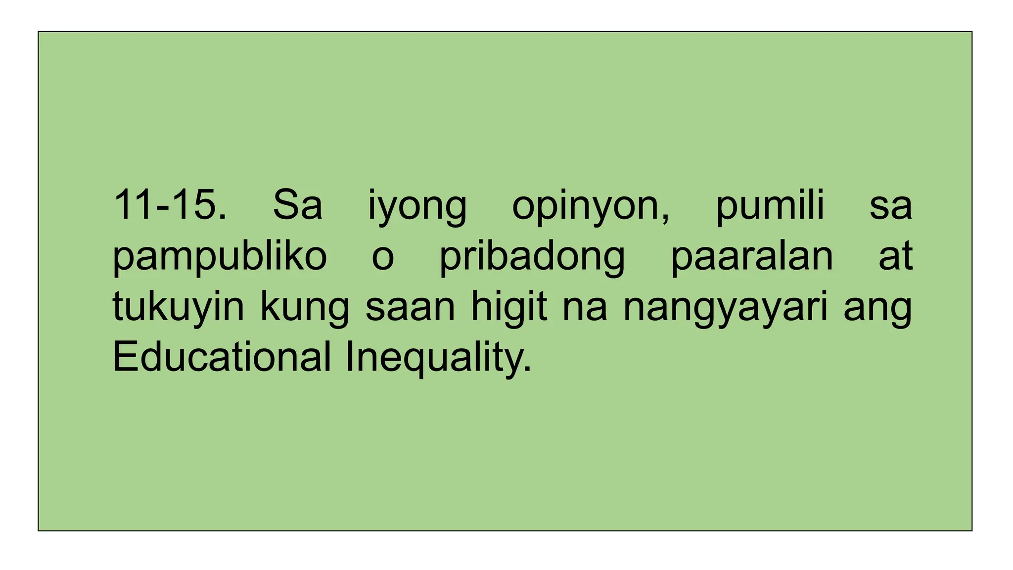 Isyu ng Social Inequality suliranin sa edukasyon sa Pilipinas | PPTX