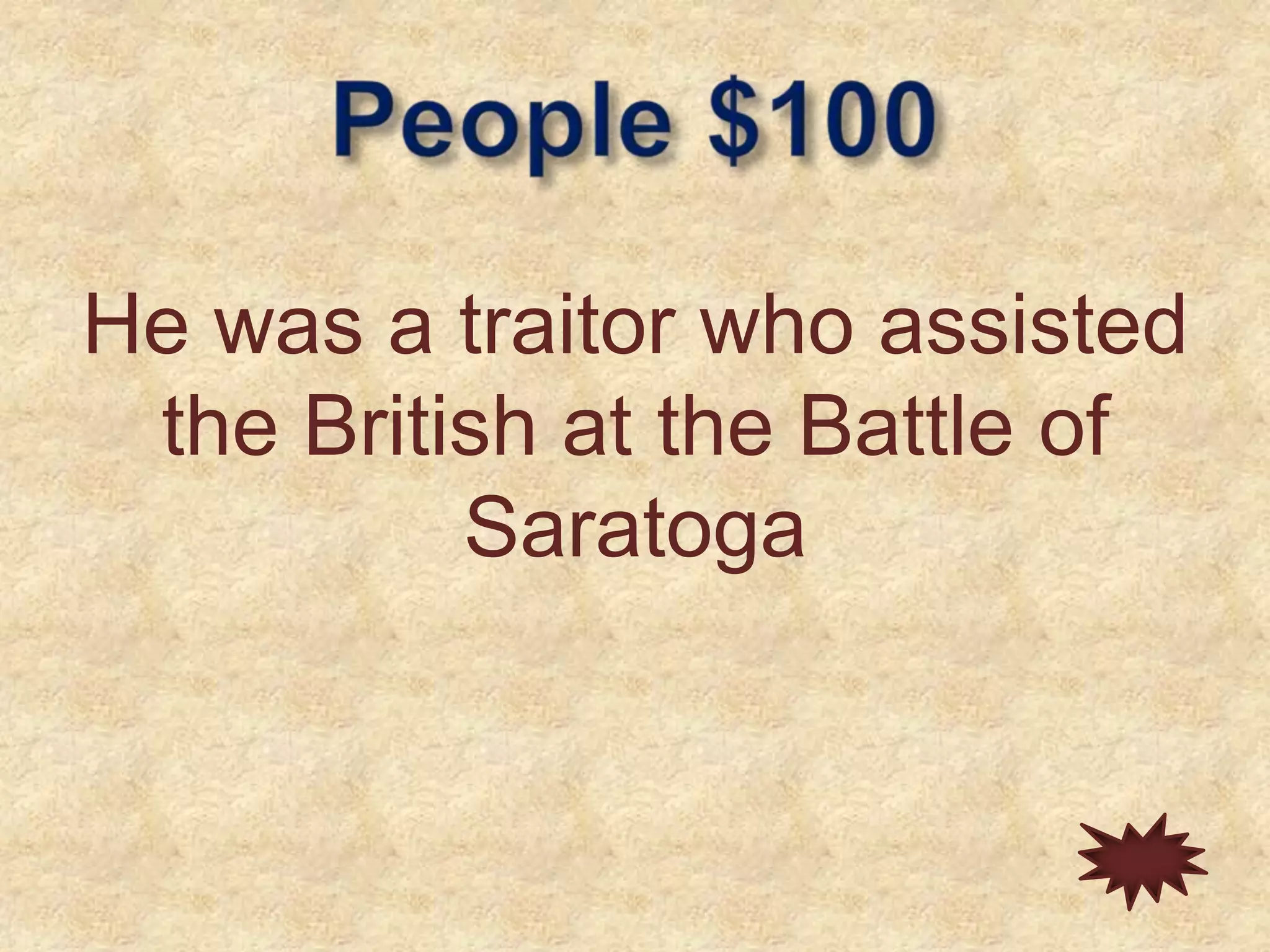 Jeopardy american revolution | PPT