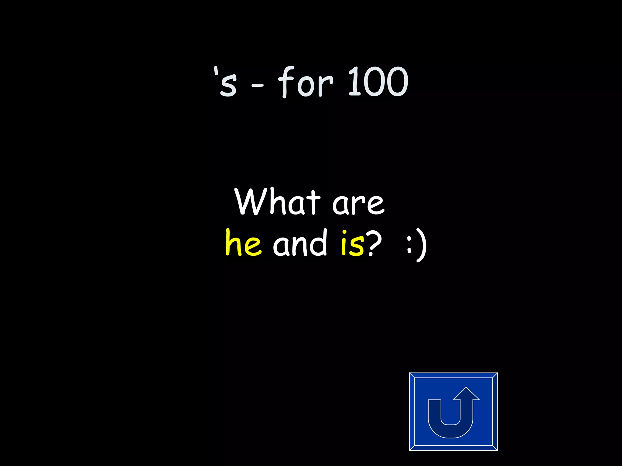Jeopardy contractions | PPT | Technology & Computing