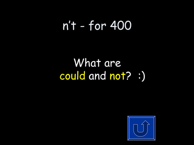 Jeopardy contractions | PPT | Technology & Computing