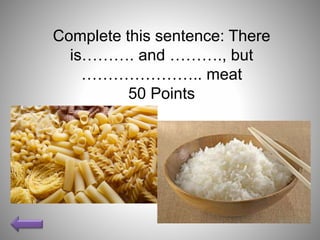 Jeopardy - Food | PPTX