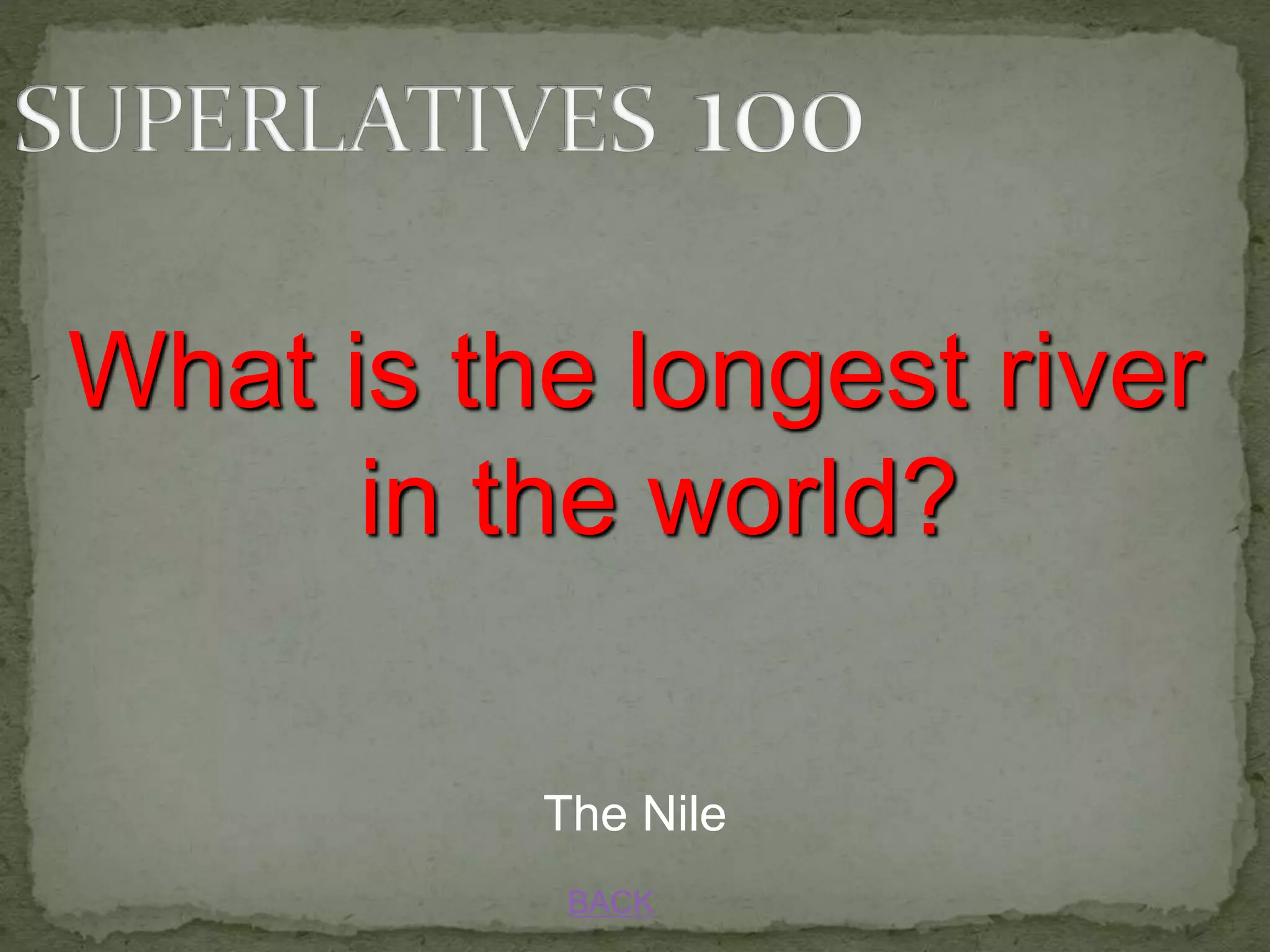 Comparative Superlatives Adjectives JEOPARDY | PPTX