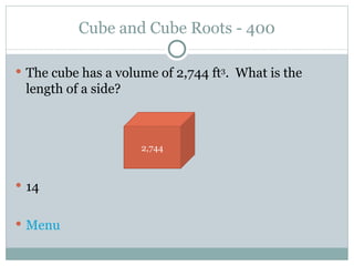 Jeopardy math - numeration unit | PPT