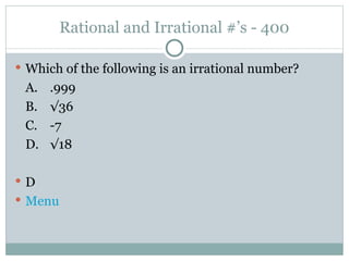 Jeopardy math - numeration unit | PPT