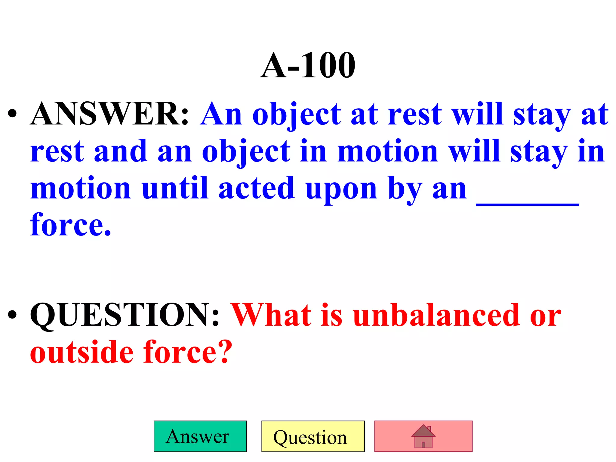 Jeopardy newtons laws | PPT