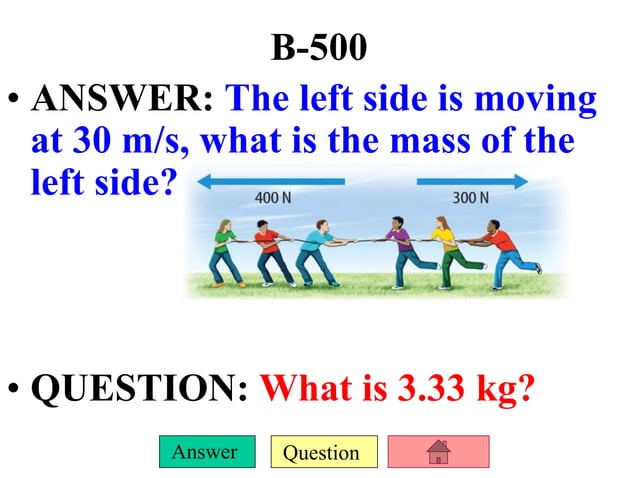 Jeopardy newtons laws | PPT