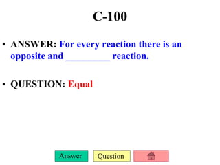 Jeopardy newtons laws | PPT