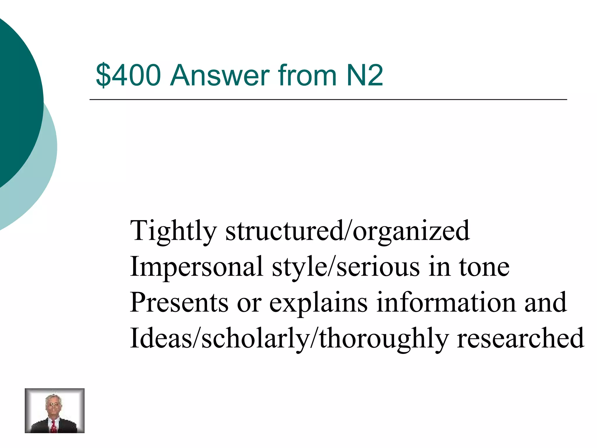 Jeopardy Ppt For Non Fiction Notes.Ppt Update | PPT