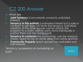 Jeopardy -property law | PPTX