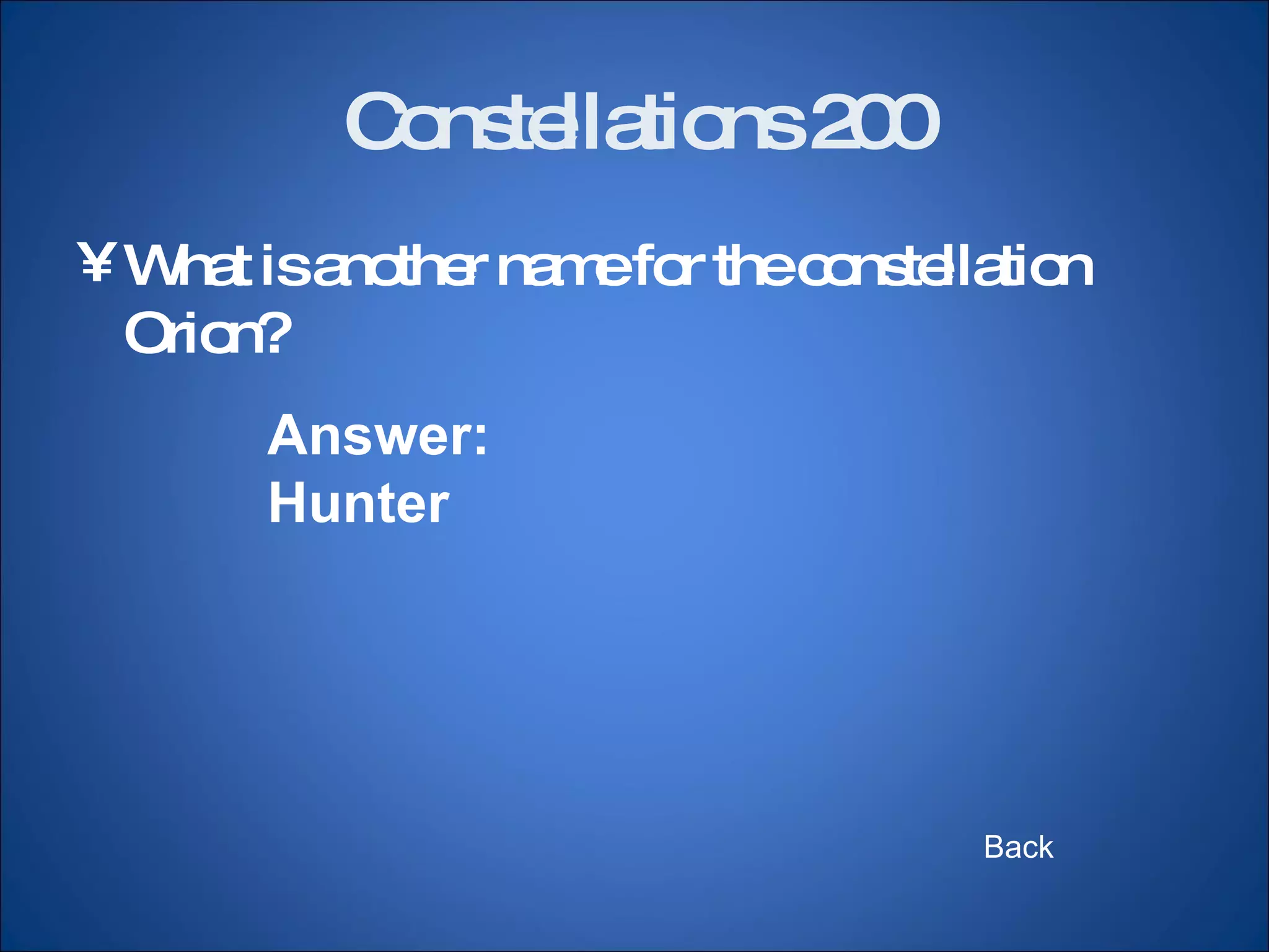 Jeopardy Science Chapter 4 Space | PPT