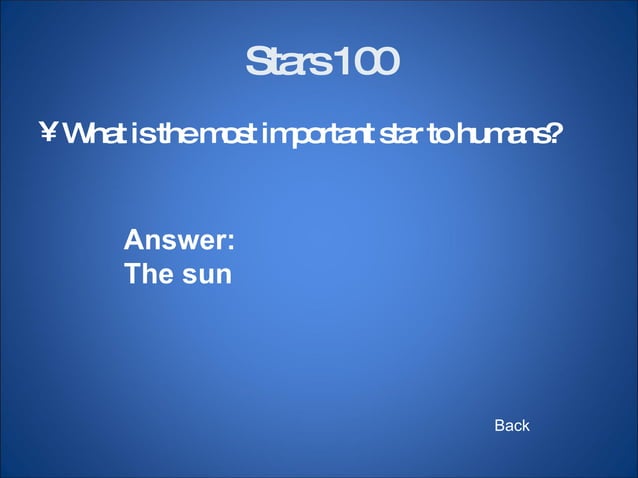 Jeopardy Science Chapter 4 Space | PPT