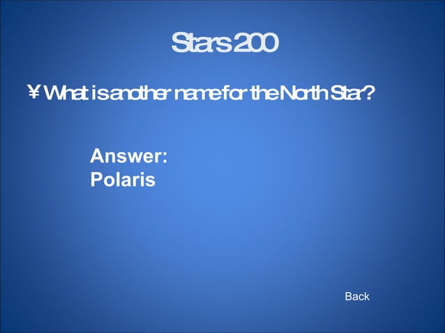Jeopardy Science Chapter 4 Space | PPT