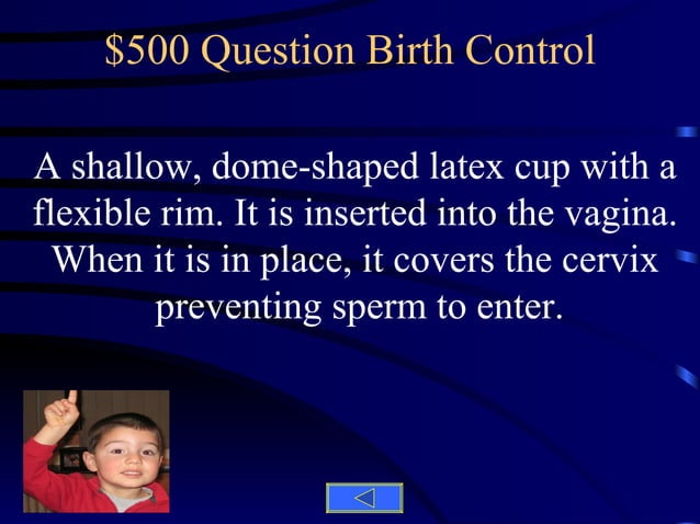 Jeopardy Sex Education Edition1 Ppt