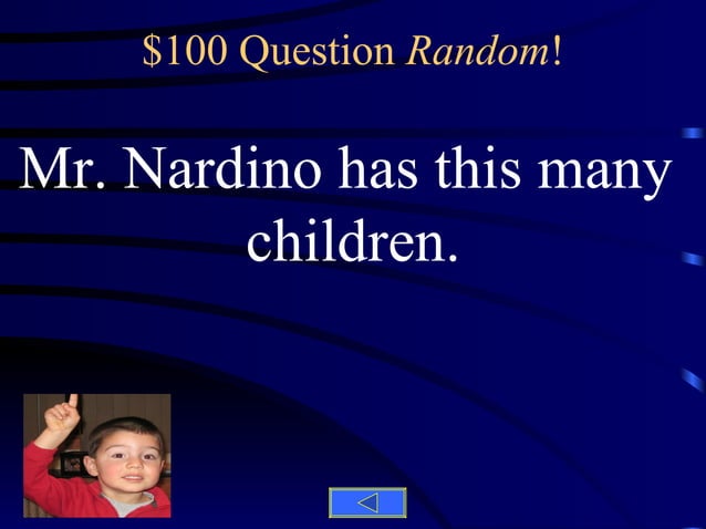 Jeopardy Sex Education Edition1 Ppt