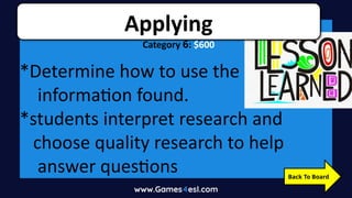 JEOPARDY-TEMPLATE for Instructional Based Learning | PPT