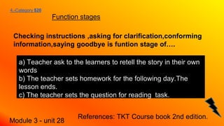 Jeopardy unit 28 - identifying the functions of learners' language | PPT