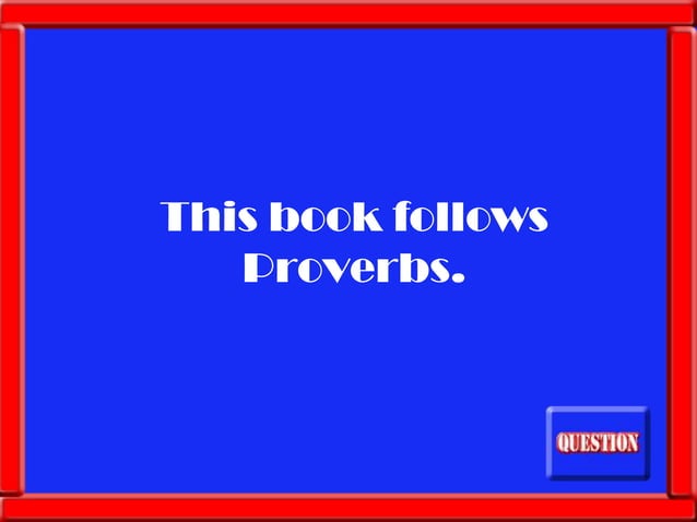 Bible Jeopardy Part 1 | PPTX