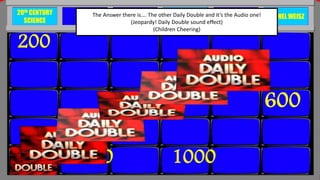 Jeopardy! (1991-1992 Tournament of Champions) Daily Doubles (Part 1) | PPTX
