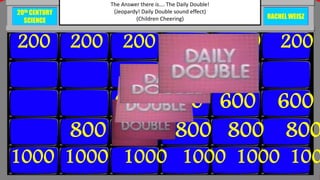 Jeopardy! (1991-1992 Tournament of Champions) Daily Doubles (Part 1) | PPTX