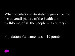 Jeopardy1 Population Unit Review | PPT