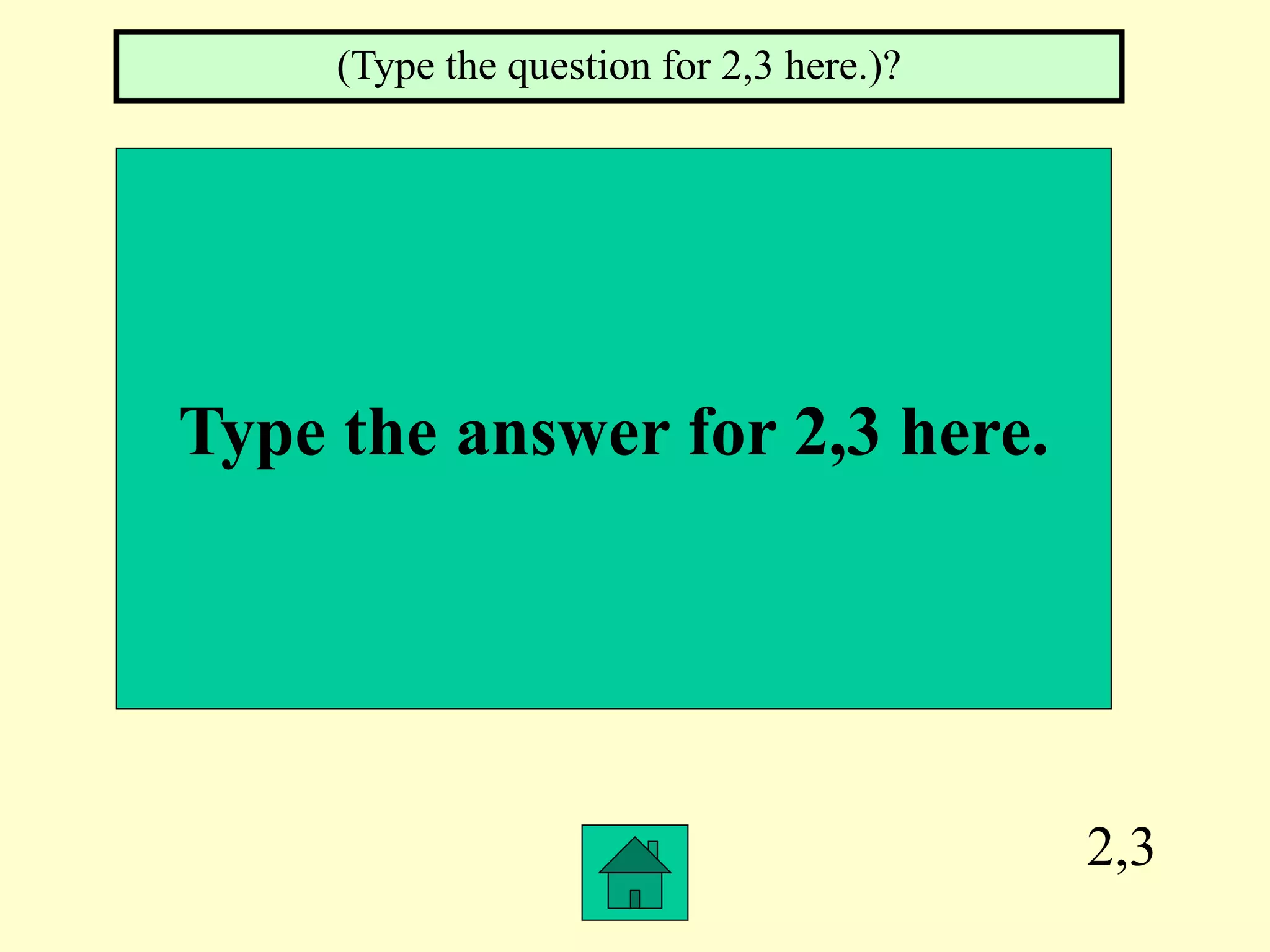 Jeopardy1 template | PPT