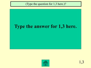 Jeopardy1 template | PPT