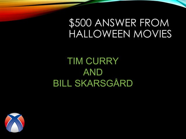Jeopardy halloween game for esl students | PPT
