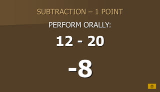 Jeopardy (addition subtraction) | PPTX | Games and Puzzles | Hobbies ...