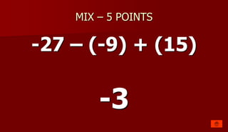 Jeopardy (addition subtraction) | PPTX