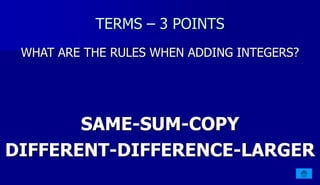 Jeopardy (addition subtraction) | PPTX | Games and Puzzles | Hobbies ...