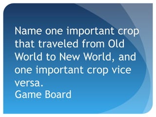 Age Of Exploration Jeopardy Review Game | PPT | Free Download