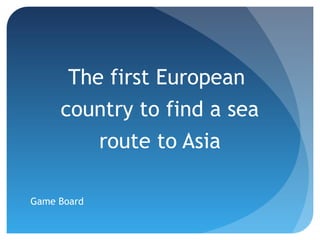 Age Of Exploration Jeopardy Review Game | PPT | Free Download