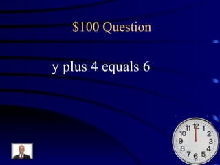 Jeopardy Algebra | PPT