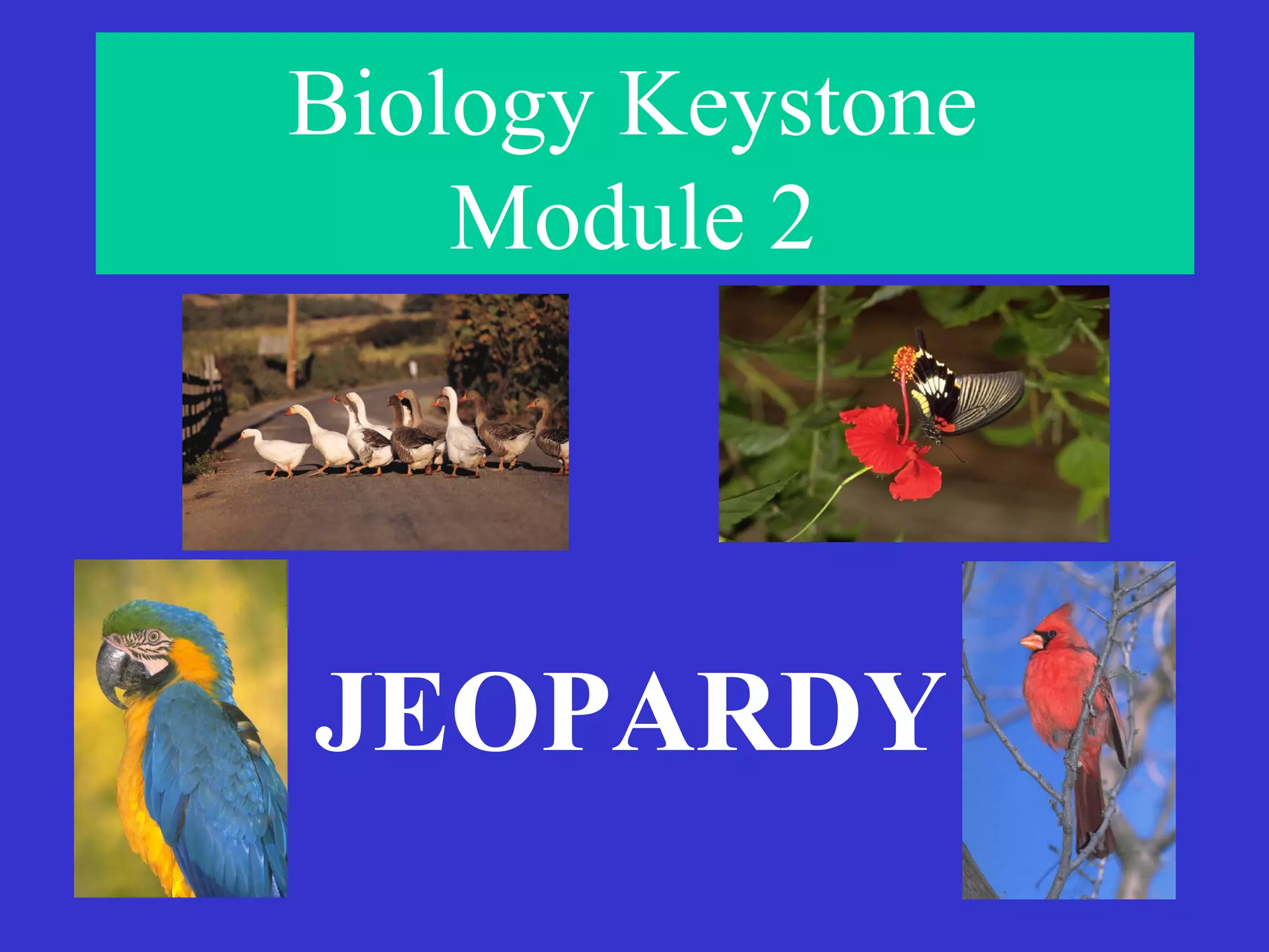 Jeopardy biology keystone module2 | PPT