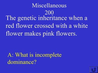 Jeopardy biology keystone module2 | PPT